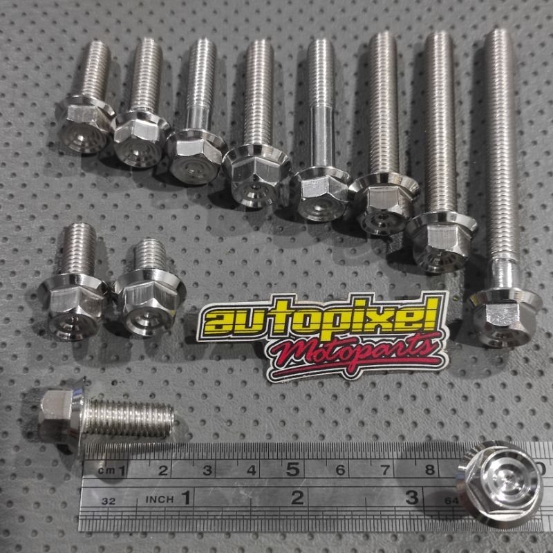 Jual Probolt baut hexagonal drat 12 panjang 2cm stainless baut hexagonal m8x20 thailand | Shopee ...
