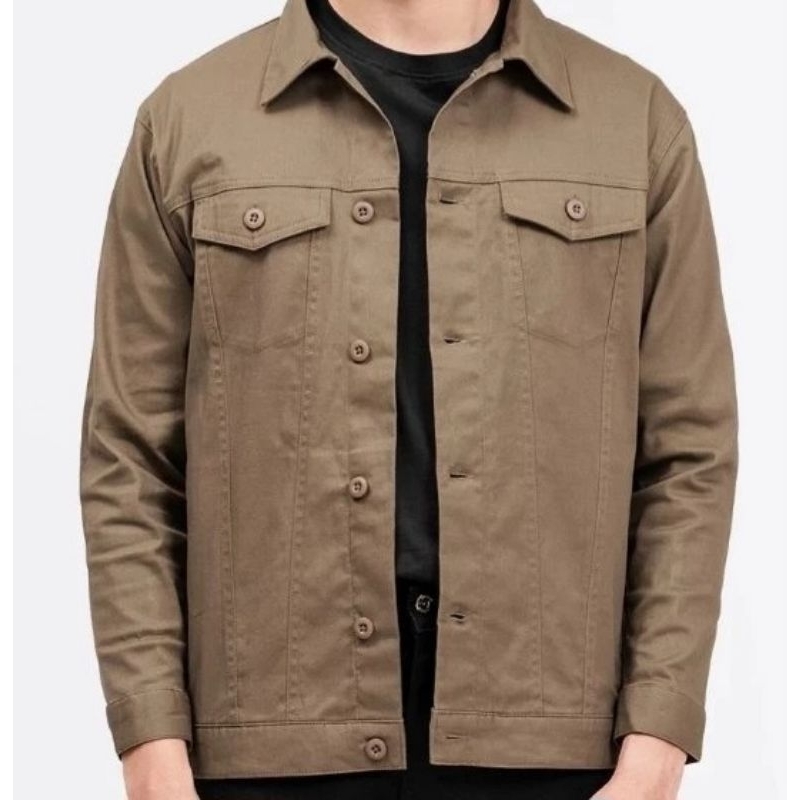 Jual Trucker Canvas Jacket // Jaket pria // Jaket Trucker // Kemeja ...