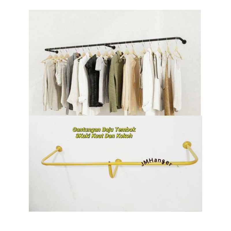 Jual New.....Gantungan Baju Tembok VINTAGE 3 KAKI.Rak Display Gantungan ...