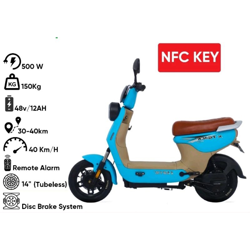 Jual SEPEDA LISTRIK EXOTIC X TRACK PRO NFC REM CAKRAM | Shopee Indonesia