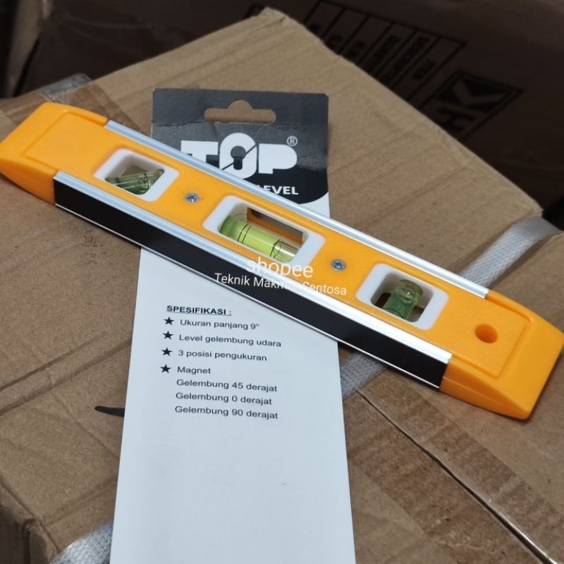 Jual Waterpass Magnet 9" - Magnetic Mini Torpedo Level 9 Inch Waterpas ...