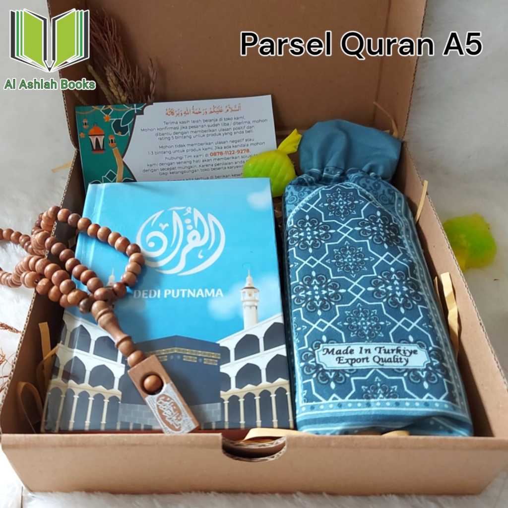 Jual Parsel Al-Quran Custom Gratis Tasbih dan Sajadah Travel / Al Qur ...