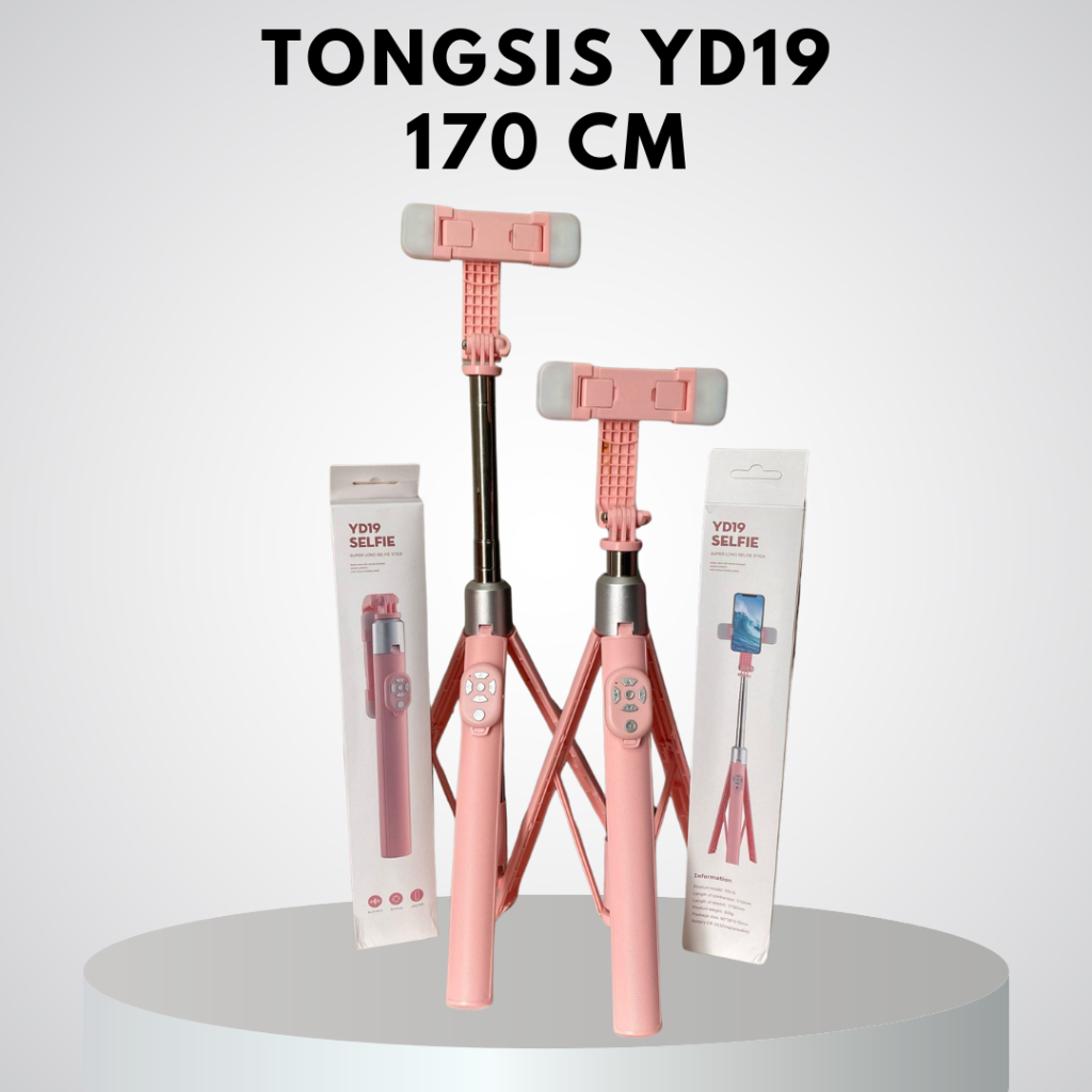 Jual TONGSIS / TRIPOD Selfie Stick YD19S 170CM PINK SERIES! | Shopee ...
