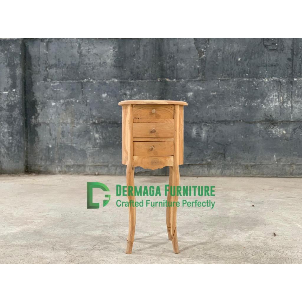 Jual CEMPOLONG BULAT LACI KAYU JATI PELAMINAN KOPI INTERIOR DEKORASI ...