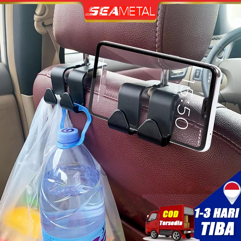 Jual SEAMETAL Hanger Kursi Mobil Gantungan Barang Hook Hanger Mobil ...