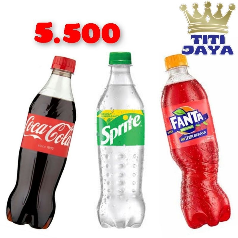 Jual FANTA COCA COLA SPRITE 5500 MINUMAN BOTOL KECIL 390ML SOFT DRINK ...