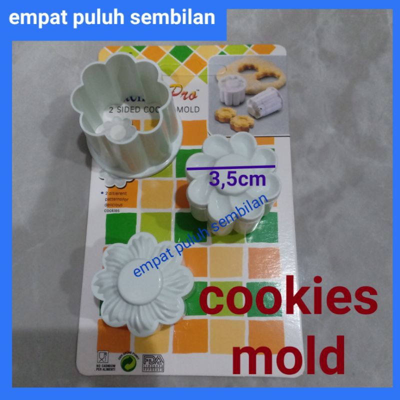 Jual 1BIJI CETAKAN COOKIES / ACUAN NASTAR BUNGA / COOKIES CUTTER ...
