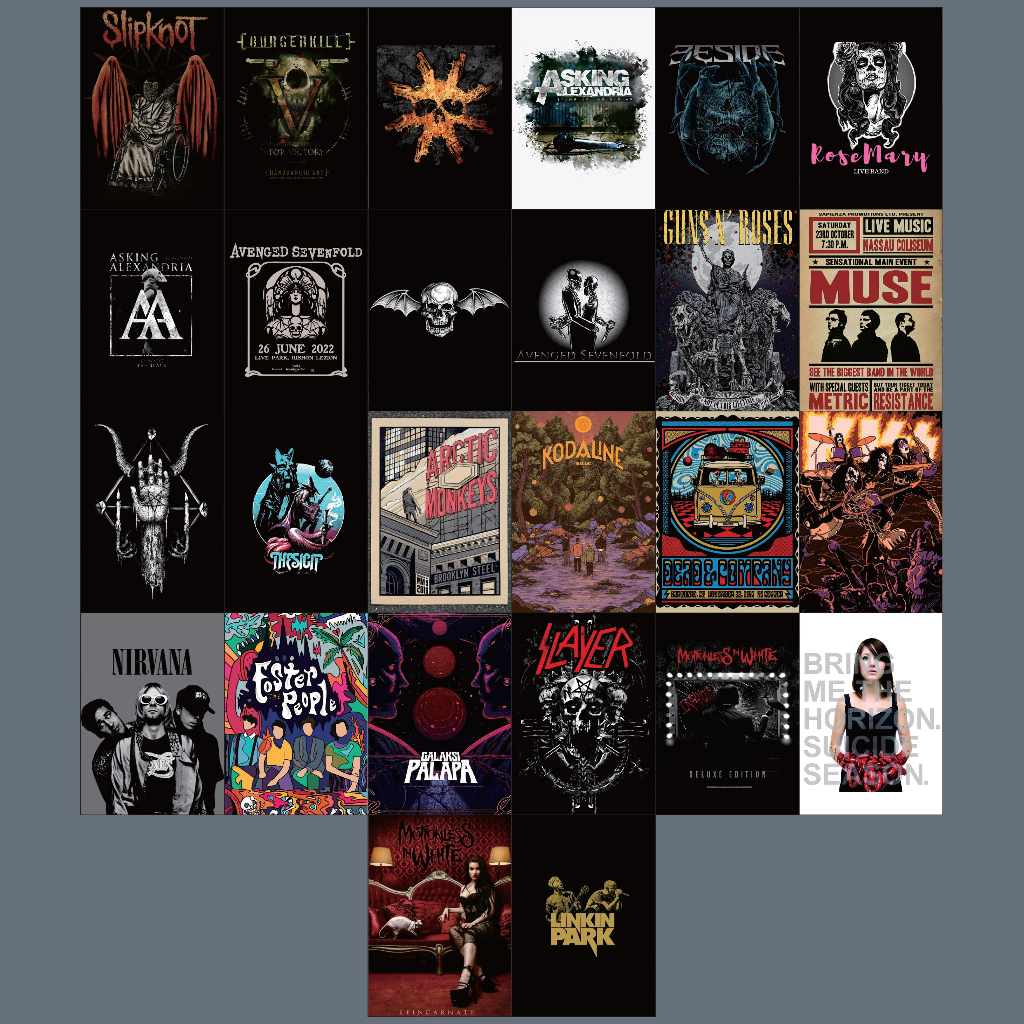 Jual STIKER POSTER BAND ISI 117pcs | DELUSIONWALL | STIKER DINDING BAND ... Jual STIKER POSTER BAND ISI 117pcs | DELUSIONWALL | STIKER DINDING BAND ...