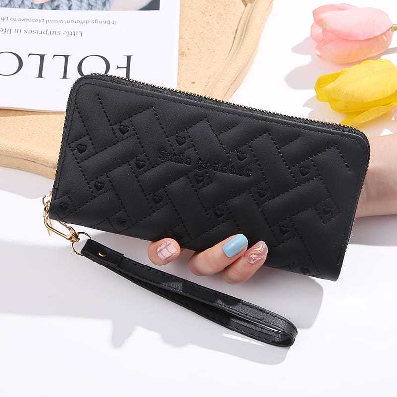 Jual Smile Goddess Versi Korea Dompet Panjang Tas Ritsleting Wanita Dompet Koin D307 | Shopee ...