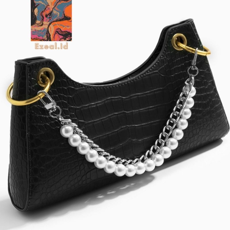 Jual Rantai Tas Gold Premium Selempang Mutiara Rantai Anti Karat Tali Rantai Bag Tas Unik Top ...