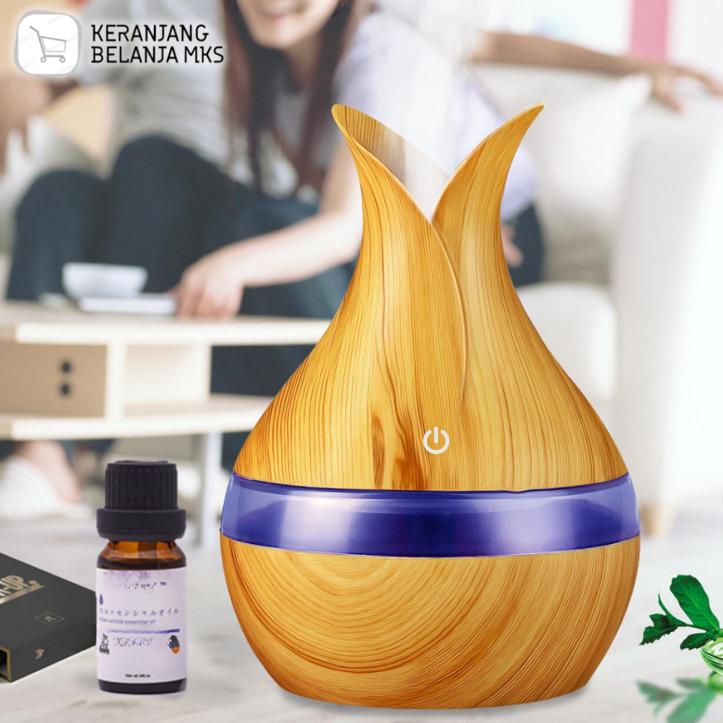 Jual Air Humidifier Aromatherapy / Pengharum Ruangan Oil Diffuser Wood ...