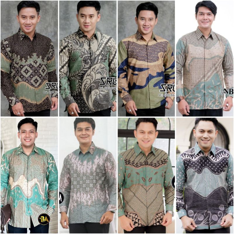 Jual KEMEJA BATIK LENGAN PANJANG WARNA HIJAU IJO SAGE BATIK ARTIS ...