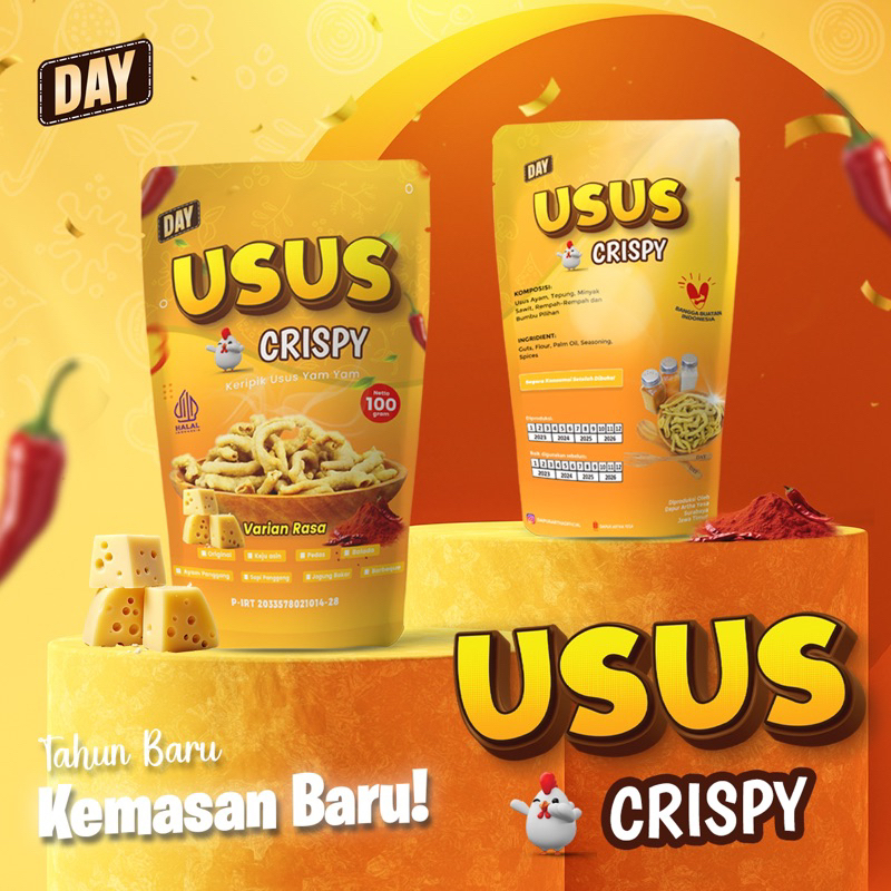 Jual USUS AYAM CRISPY 100GR BERBAGAI VARIANT RASA | Shopee Indonesia