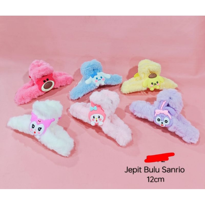 Jual jepitan jedai bulu sanrio besar | Shopee Indonesia