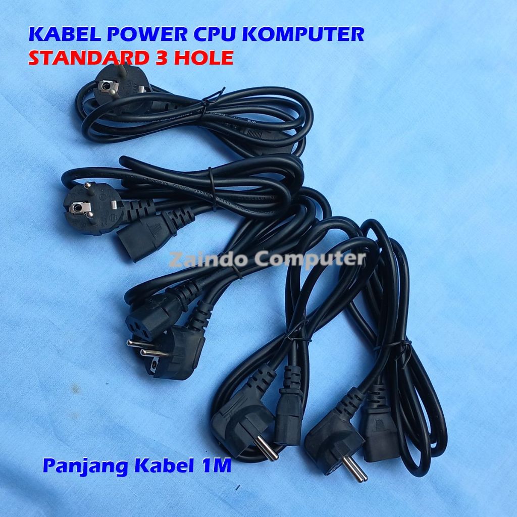 Jual KABEL POWER KOMPUTER KABEL POWER PC 3 HOLE STANDART KABEL POWER ...