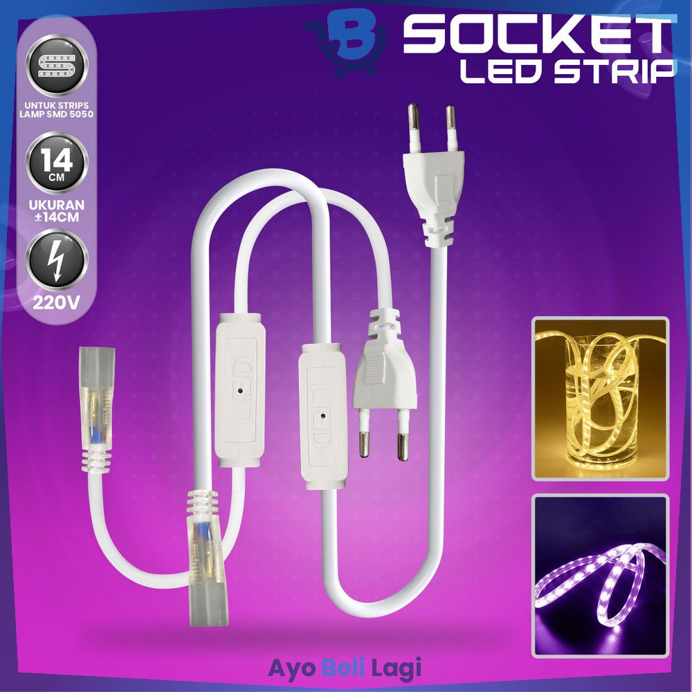 Jual Adaptor Lampu LED Strip Selang 5050 220V / Socket Colokan Led ... Jual Adaptor Lampu LED Strip Selang 5050 220V / Socket Colokan Led ...