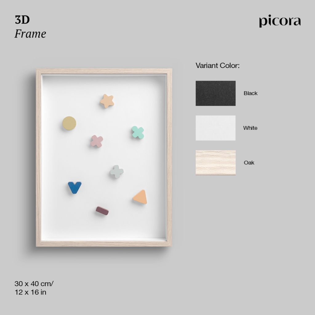 Jual PICORA 3D Frame 30x40cm Gift Bingkai Foto Kado Scrapbook Mahar ...