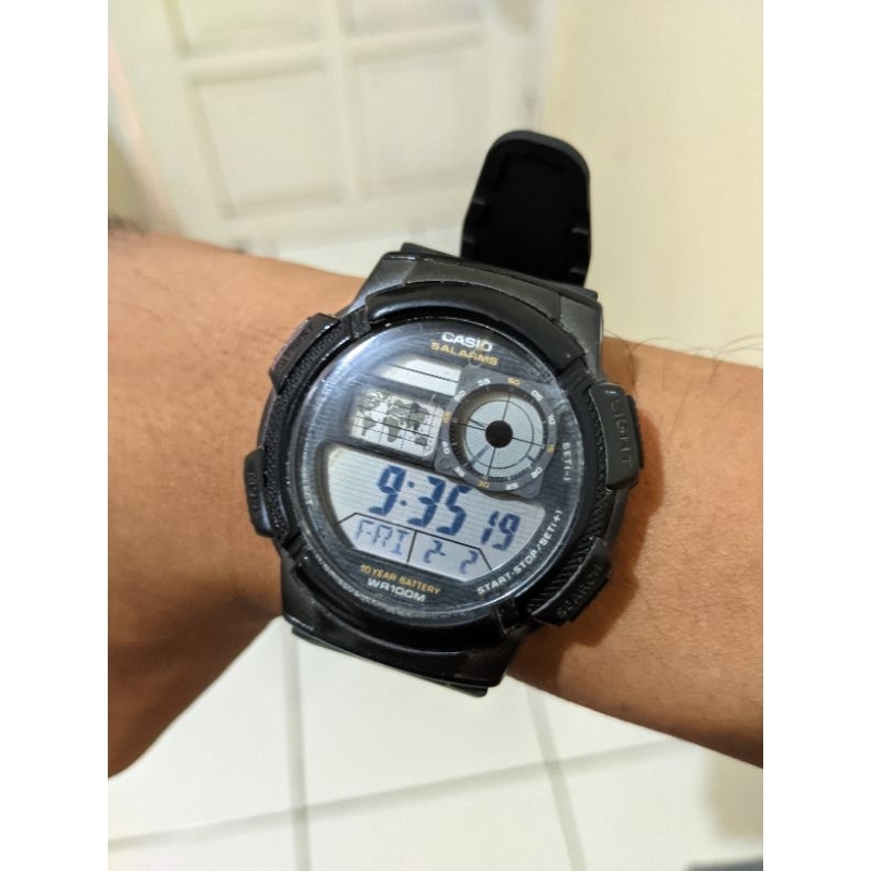 Jual jam tangan Casio aw 1000 bekas pakai | Shopee Indonesia