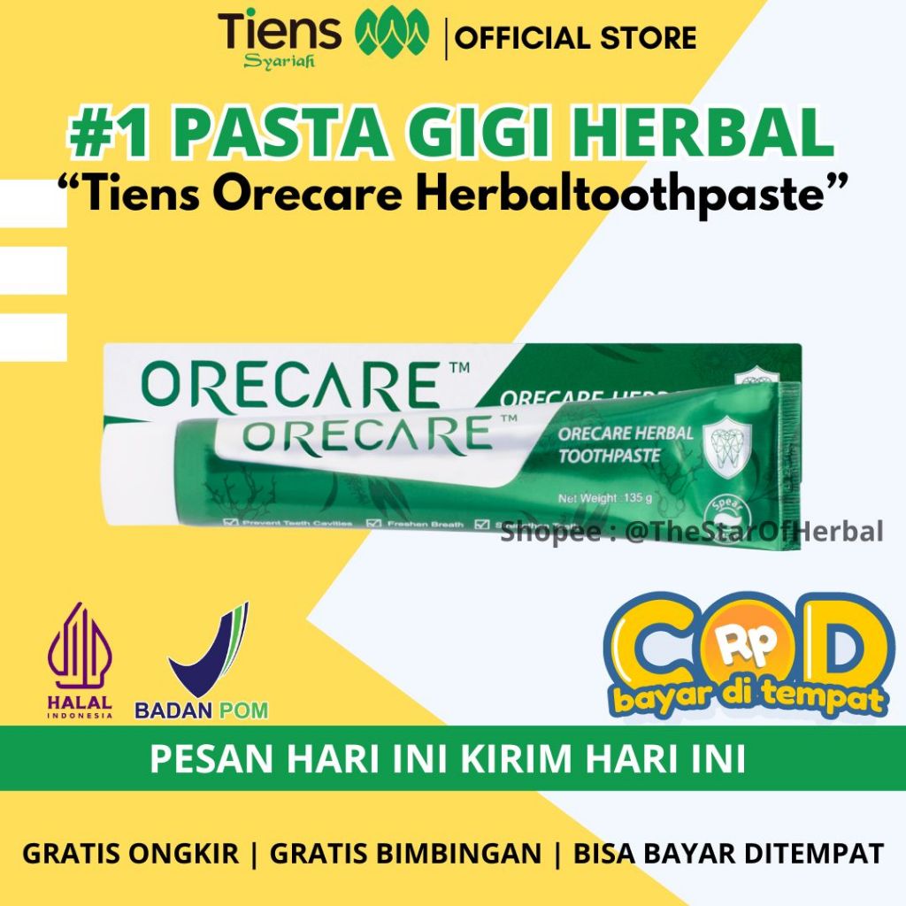 Jual ORECARE TOOTHPASTE PENGHILANG KARANG GIGI ORIGINAL ODOL PASTA ...