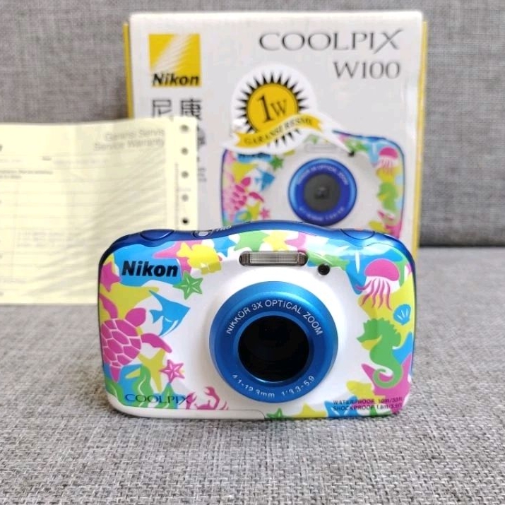 Jual Nikon Coolpix W100 Wifi Nfc Bluetooth Waterproof Kamera Digital ...