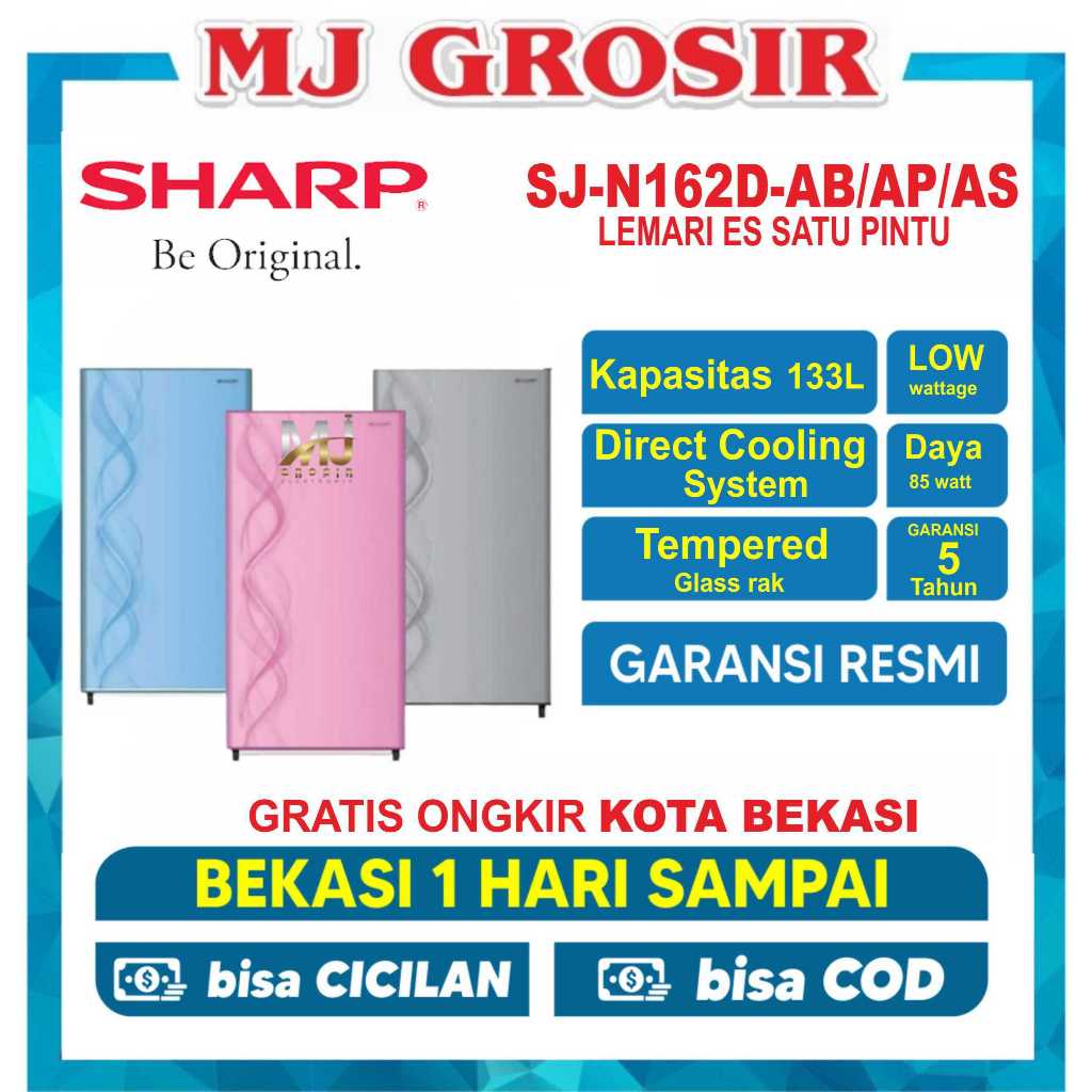Jual KULKAS SHARP SJ 162 D LEMARI ES 1 PINTU SJ162D SJ 162D KIREI 3 ...
