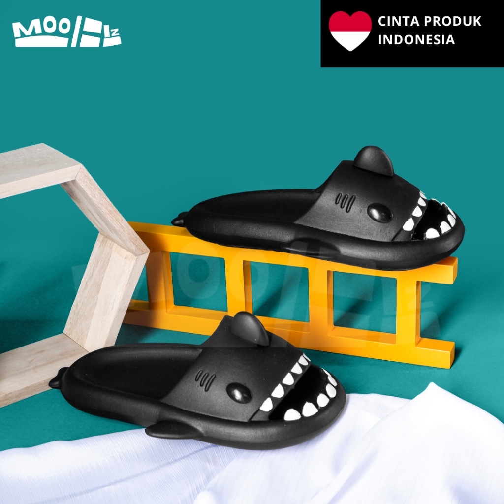 Jual Sendal Slop Hiu Dewasa Pria dan Wanita Karet Eva Tebal Couple ...