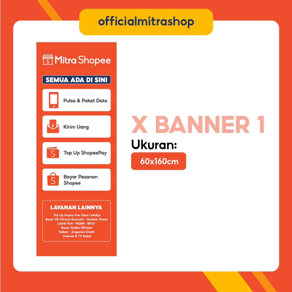 Jual Mitra Shopee - X-Banner | Shopee Indonesia