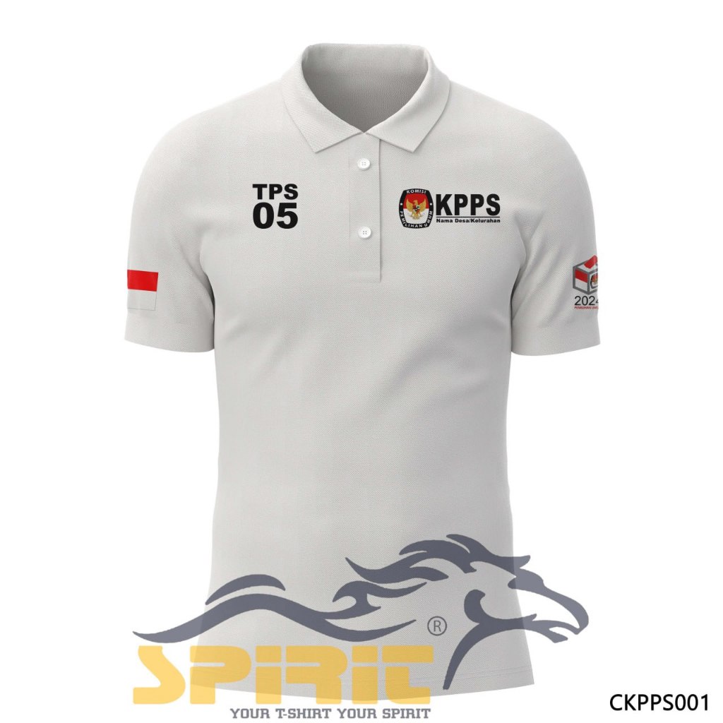 Jual kaos polo seragam KPPS 2024 seragam paniti pemilu custom no tps ...