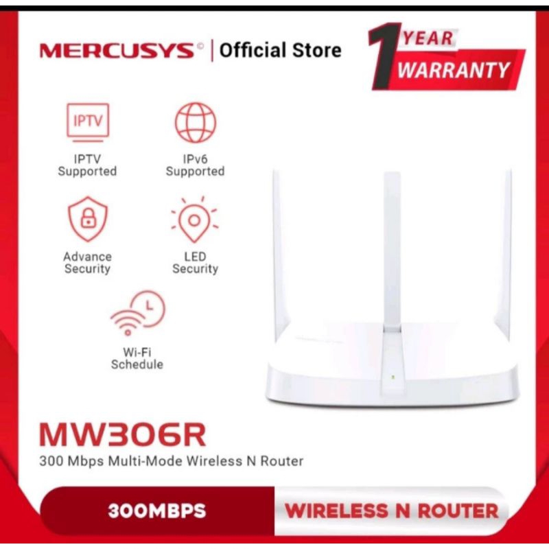 Jual Mercusys MW 306R WiFi Multi -Mode Wireless N Router 300Mbps ...