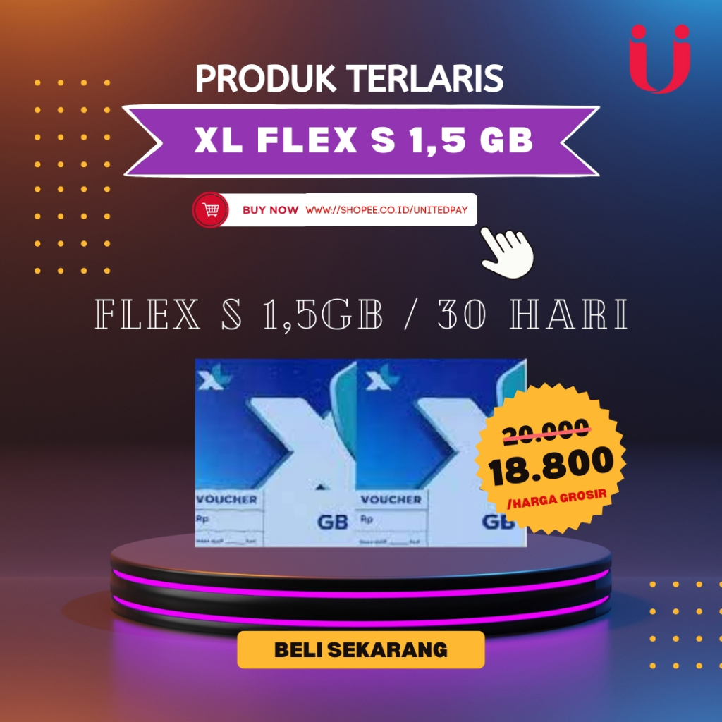 Jual Voucher XL Flex S 1,5 GB / 30 HARI BELI >2 LEBIH MURAHHH | Shopee ...