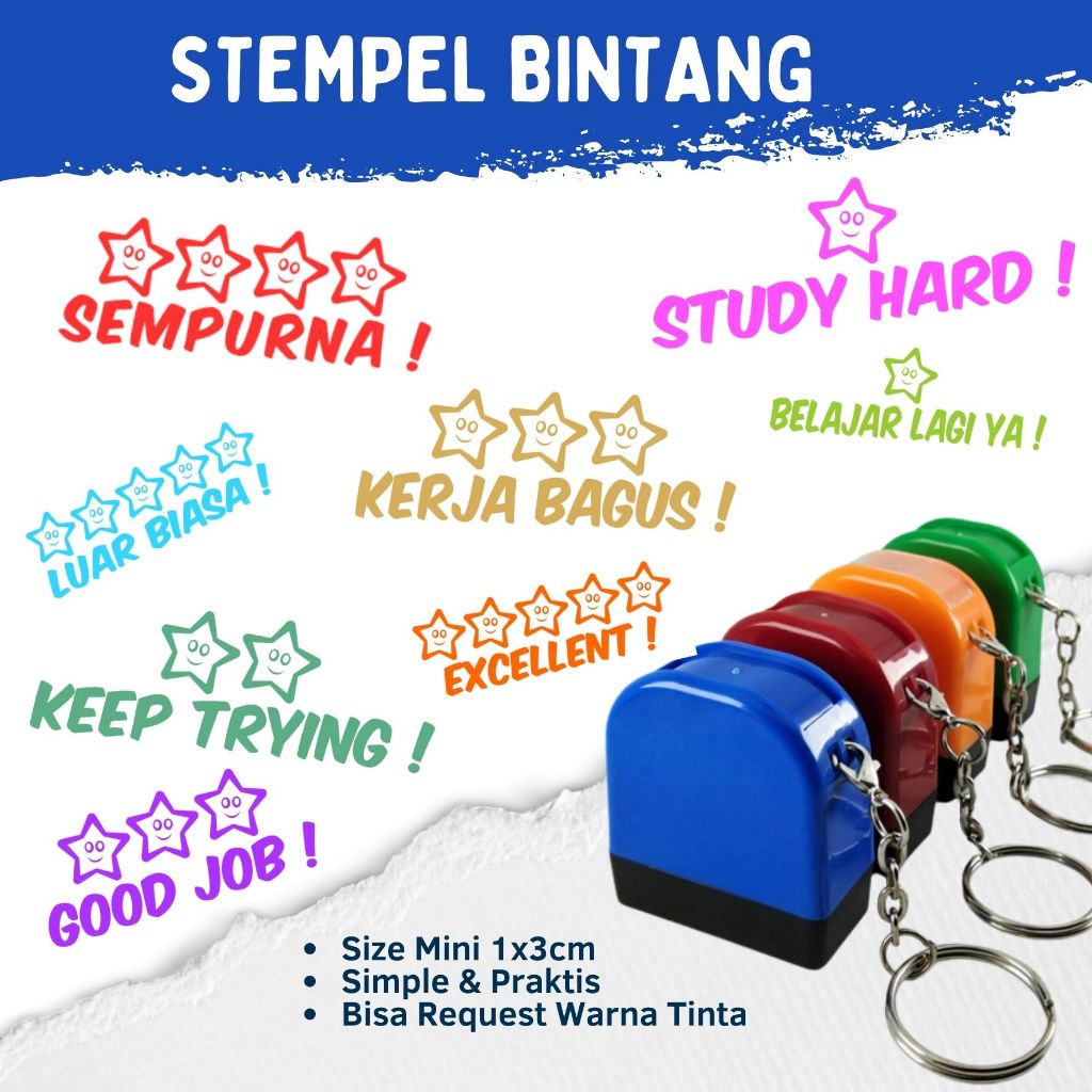 Jual Stempel Bintang Nilai Paud TK SD Mini | Shopee Indonesia