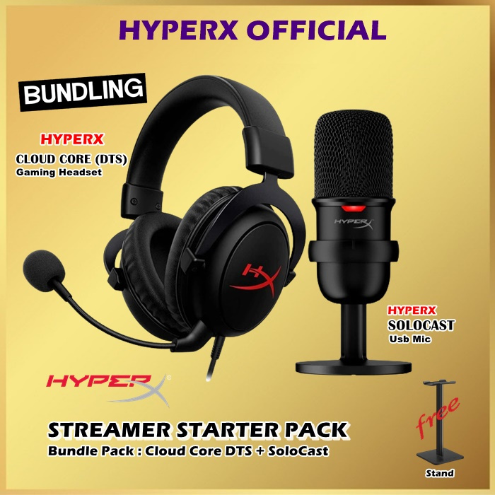 Jual HyperX Solo Cast Gaming Microphone Hyper X Kingston Usb Mic ...