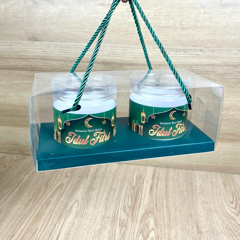 Jual Box Mika 2 lubang/ Box Mika untuk 2 Toples / Box Mika Idul Fitri ...