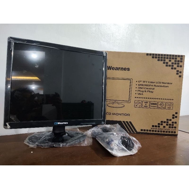 Jual MONITOR 17inch WEARNES W1702 HD Monitor Baru Full set 100% ...