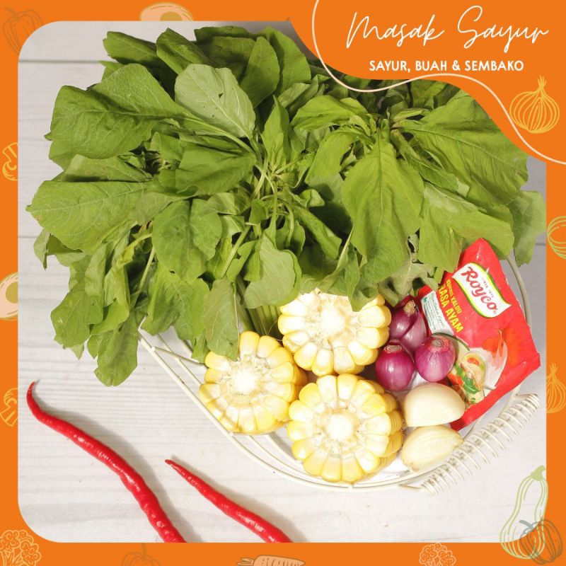 Jual Paket Sayur Bayam jagung Bening Siap masak | Shopee Indonesia
