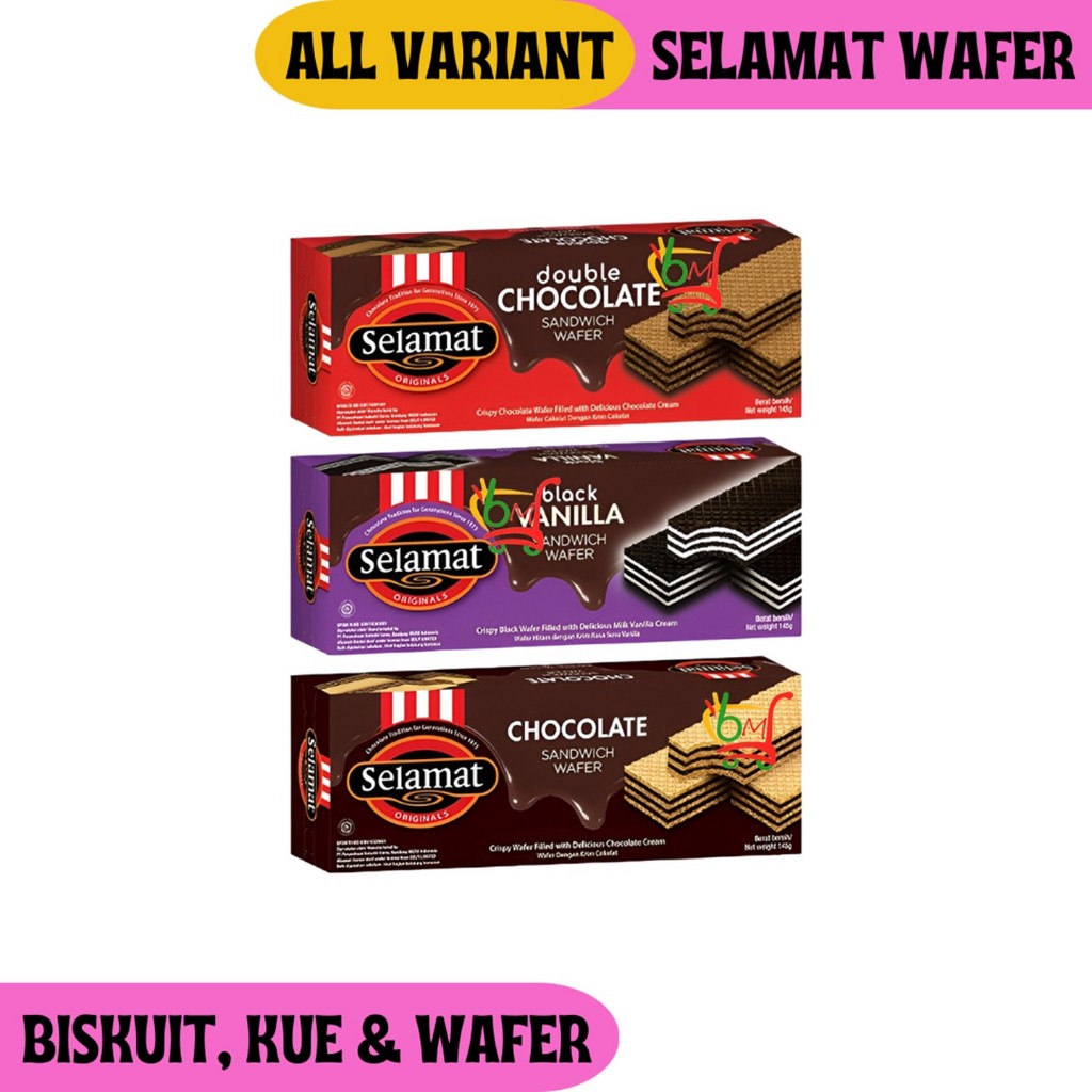 Jual Selamat Wafer Sandwich Wafer Renyah Krim Lezat All Variant ...