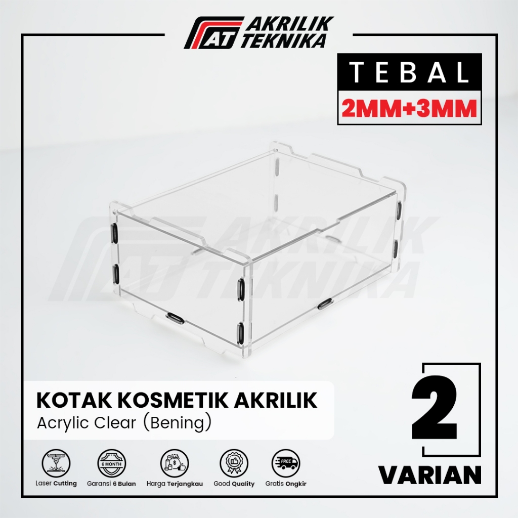 Jual Kotak Kosmetik Box Acrylic / Tempat Make Up Akrilik Serbaguna ...