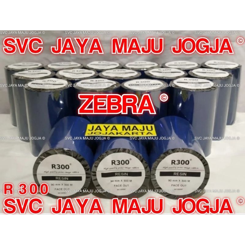 Jual [ ZEBRA ZD SERIES ] R300 90 MM X 300 M SONY RESIN - FACE OUT || CORE 1" - SINGLE CORE ...