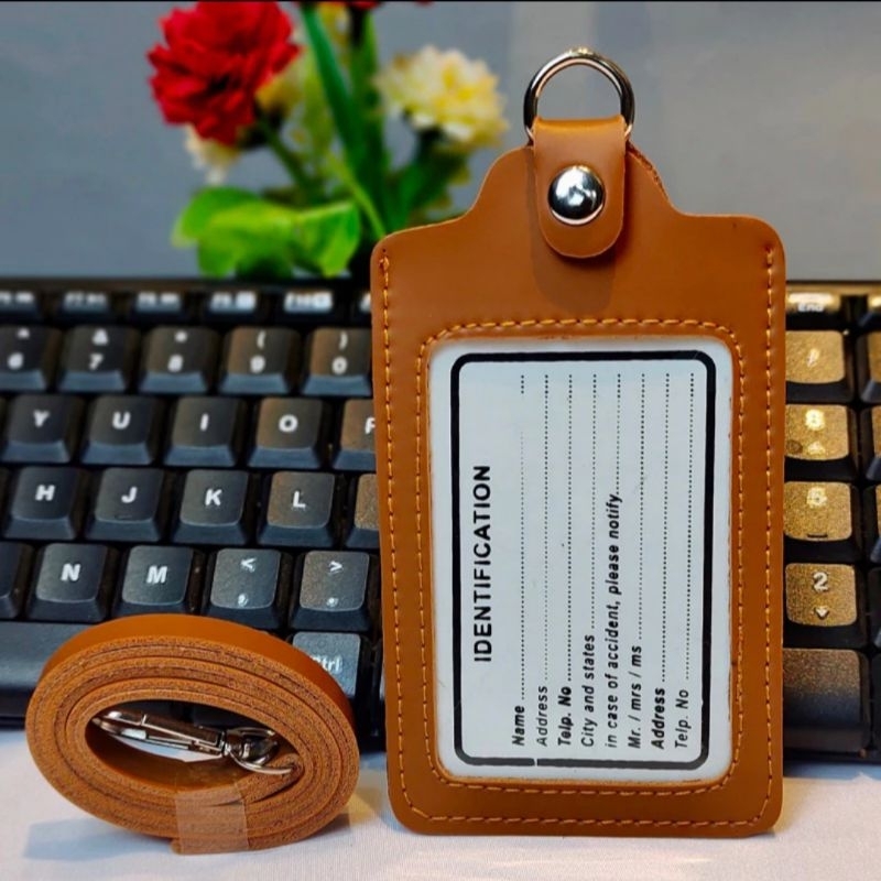 Jual ID CARD/NAME TAG LANYARD 1 SLOT TERMURAH (BISA CUSTOM GRAFIR ...