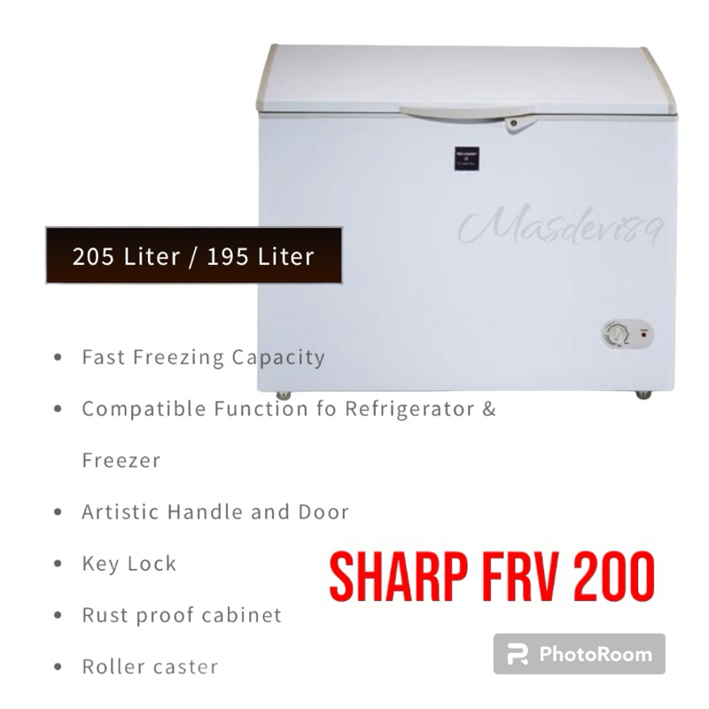 Jual Sharp Frv 200 chest freser freser box | Shopee Indonesia