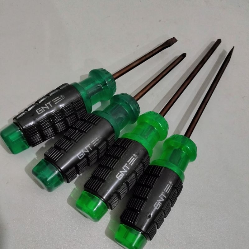 Jual OBENG LANCER GNT 4" / 6" ( - / + ) || OBENG KRISTAL GG KARET 4INCH ...