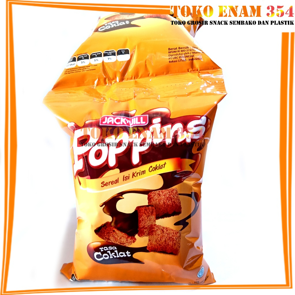 Jual Sereal krim isi cokelat dan vanilla Poppins jack n jill renceng isi 10 bungkus x 16 gram ...