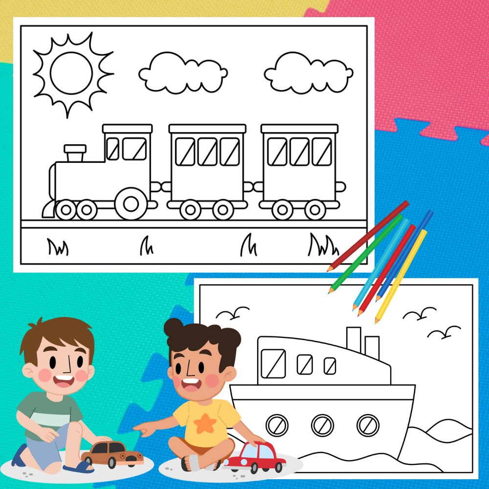 Jual LEMBAR SKETSA TEMA KENDARAAN MOBIL PESAWAT DLL / MAINAN EDUKASI ...