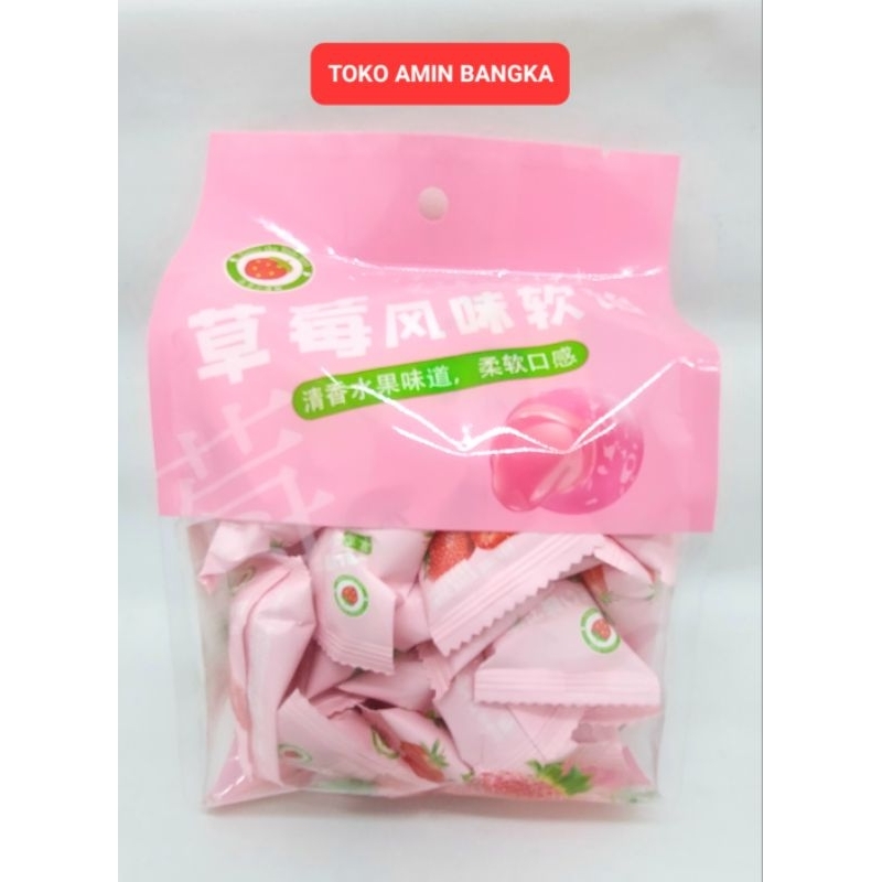 Jual Permen Jelly Rasa Strawberry Kemasan 320Gram | Shopee Indonesia