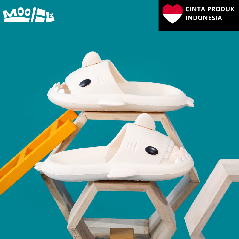 Jual Moobiz.id Sendal Hiu Sandal Shark Unisex Sandal Karet Karakter ...