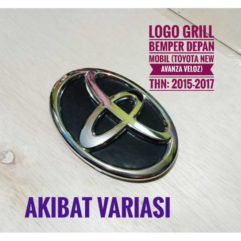 Jual Logo Grill Depan Mobil Toyota Avanza Veloz Grand New 2015 2017 ...