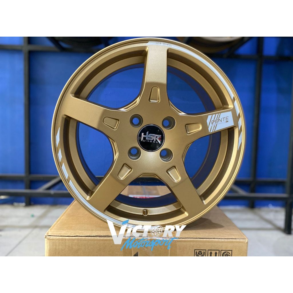 Jual VELG PROMO RACING HSR R15 PENTE 4X100 SMBRZ COCOK UNTUK MOBIL BRIO,JAZZ,YARIS,AGYA DLL ...