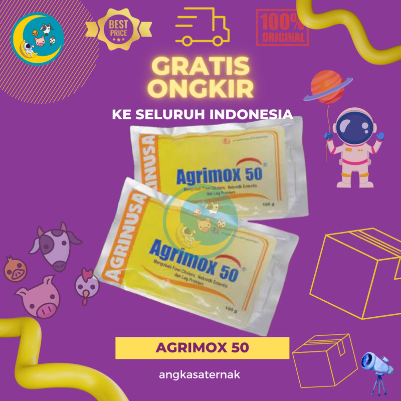 Jual Agrimox Kemasan 100 gram - Agrinusa Antibiotik Untuk Pencernaan ...
