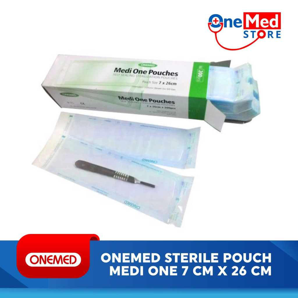 Jual OneMed Sterile Pouch MediOne 7x26cm OJ | Shopee Indonesia