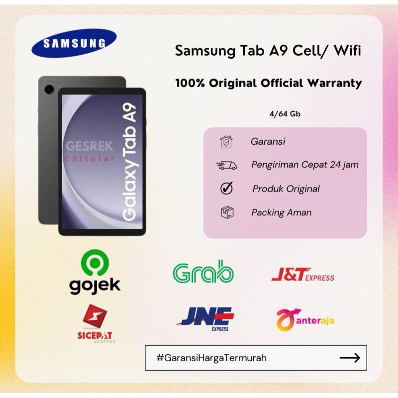 Jual Samsung Galaxy Tab A9 / A9 Plus - Garansi RESMI | Shopee Indonesia